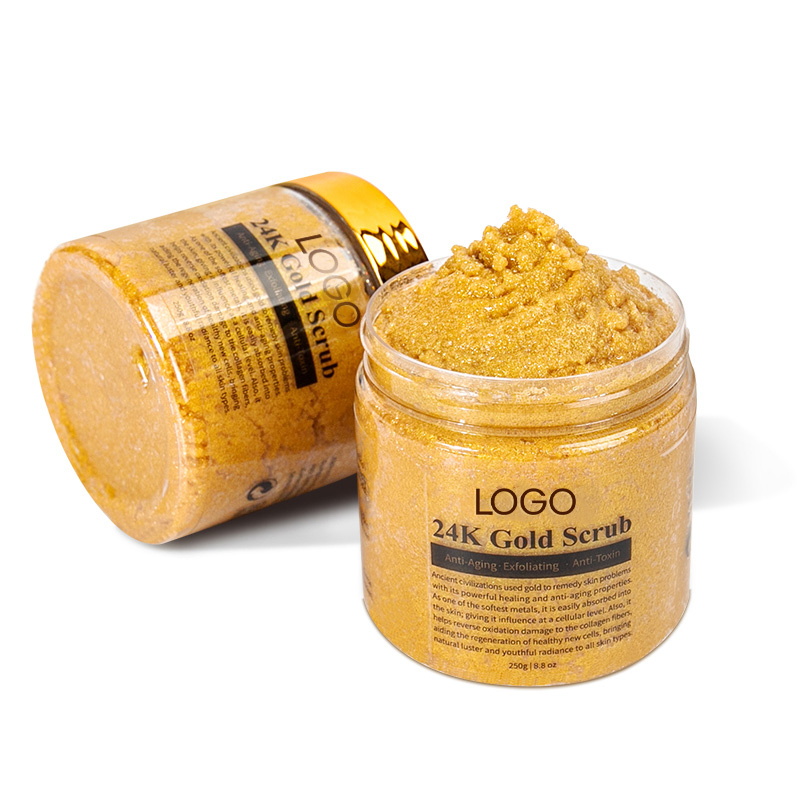 Natural Pure Organic Face Scrub Custom Gold Lip Scrub Exfoliating Anti ...